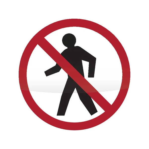100,000 No walking sign Vector Images | Depositphotos