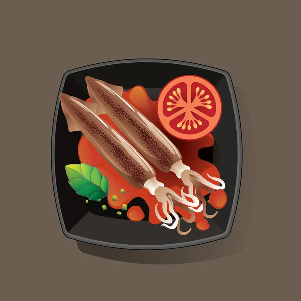 100,000 Calamares plato Vector Images | Depositphotos