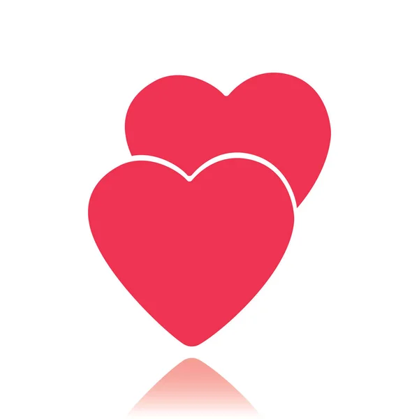 Pink Twitter Heart Icon