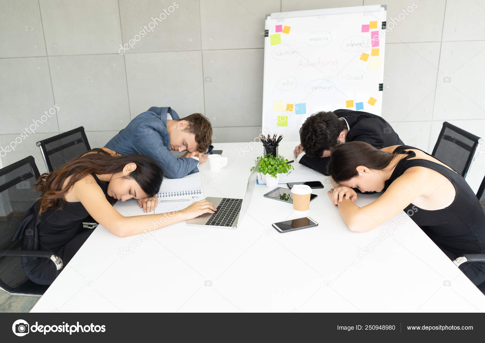 People Tired At Work