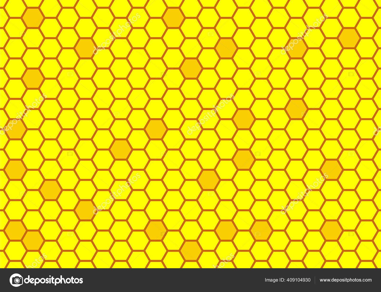 Hexagon Pattern Wallpaper Yellow
