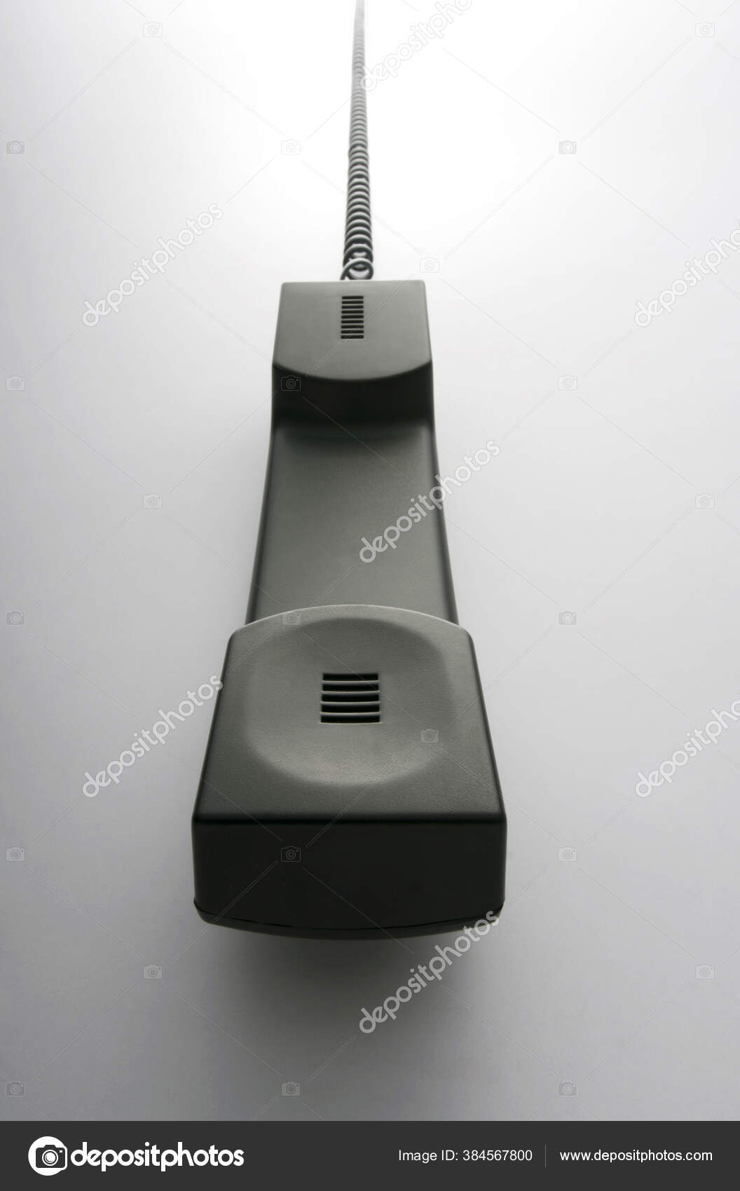Close Phone Receiver Hook — Stock Photo © image_hit #384567800