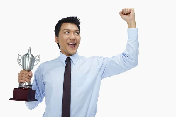 Man holding awards Stock Photos, Royalty Free Man holding awards Images ...