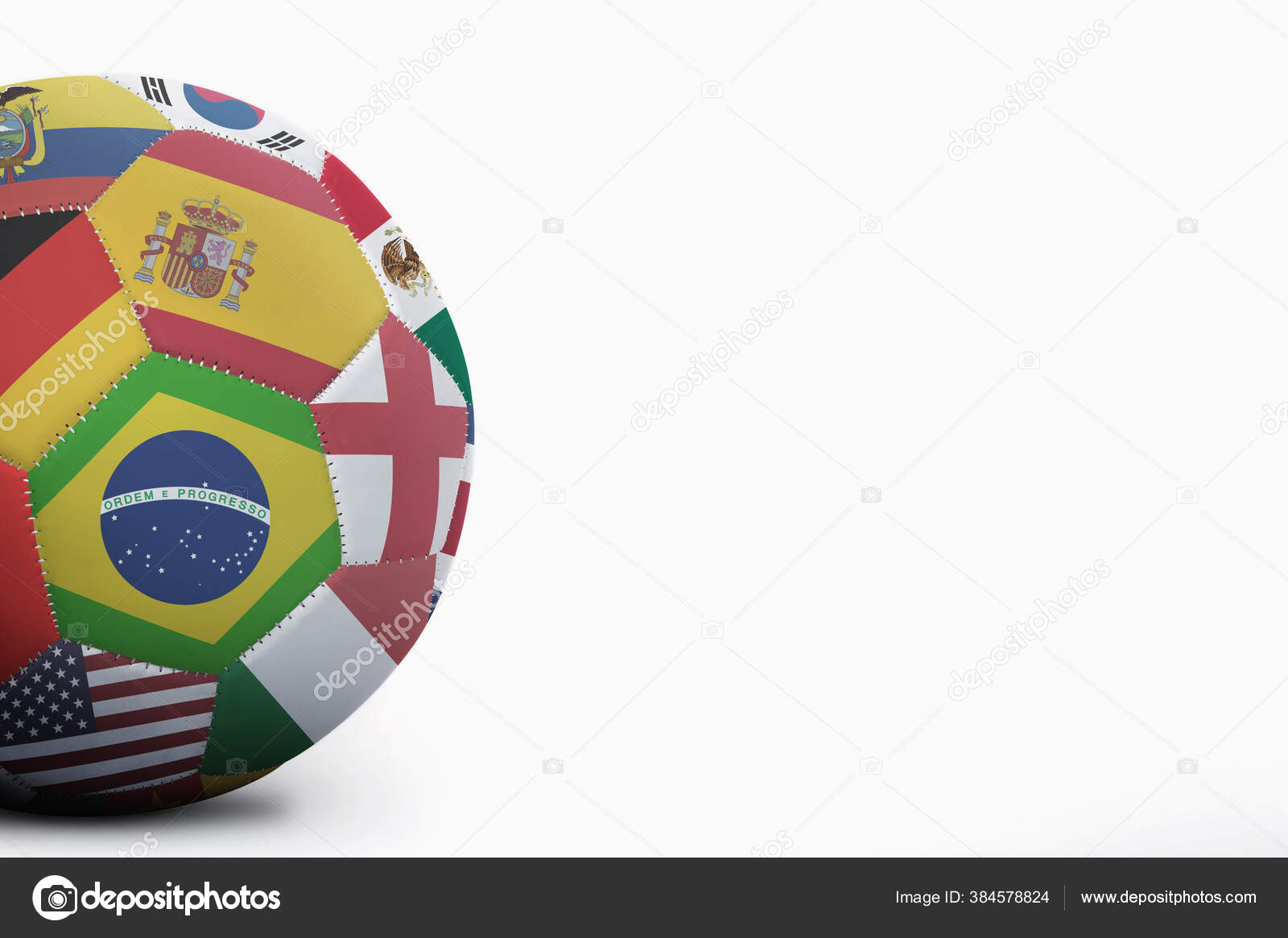 National Flags Soccer Ball — Stock Photo © image_hit #384578824