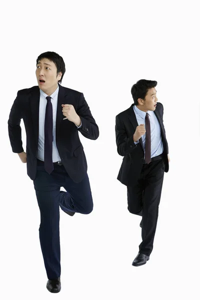 Scared People Running Away