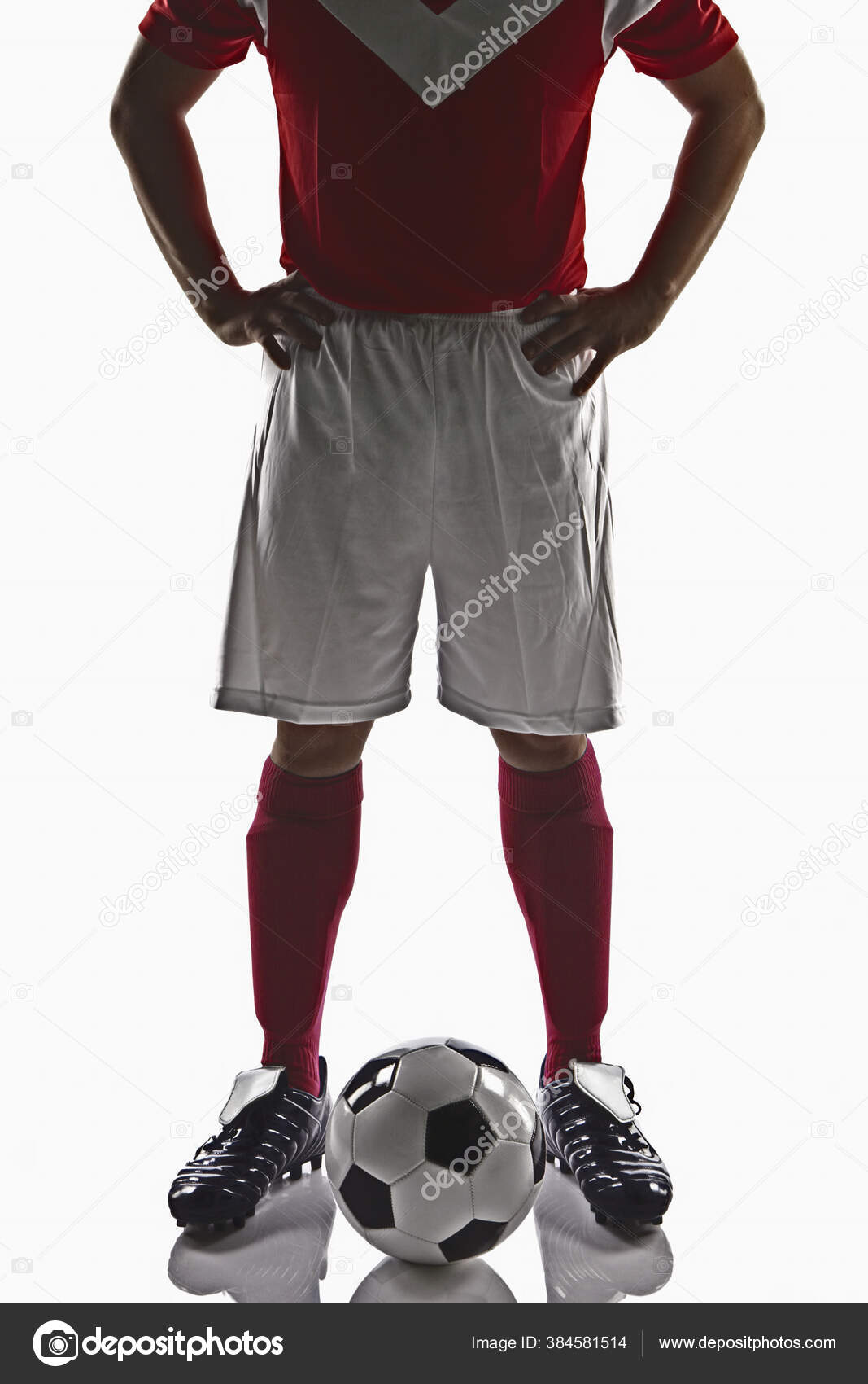Soccer Player Soccer Ball — Stock Photo © image_hit #384581514