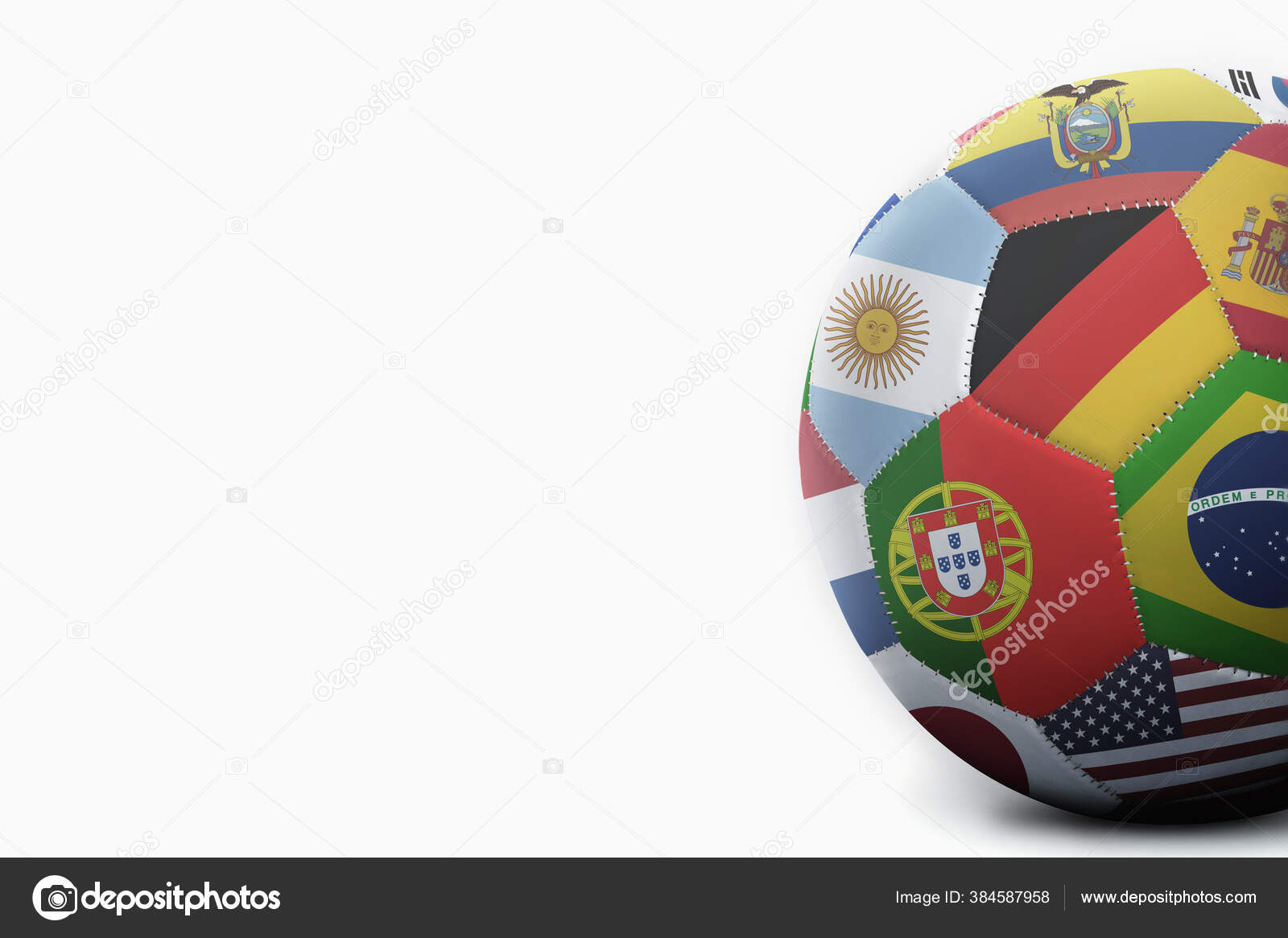 National Flags Soccer Ball Stock Photo by ©image_hit 384587958