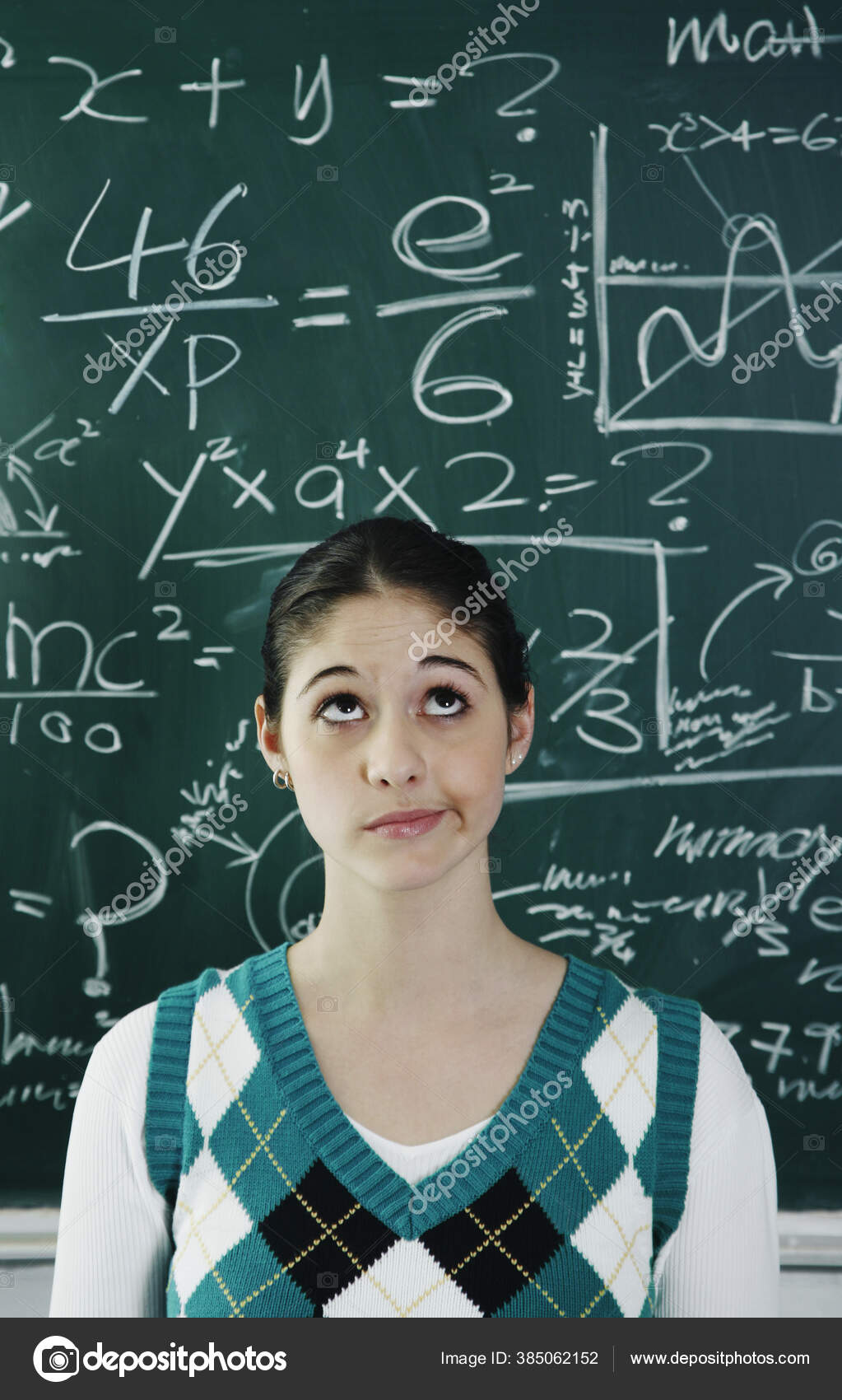 Girl Having Problems Solving Confusing Equation Stock Photo by ©image ...