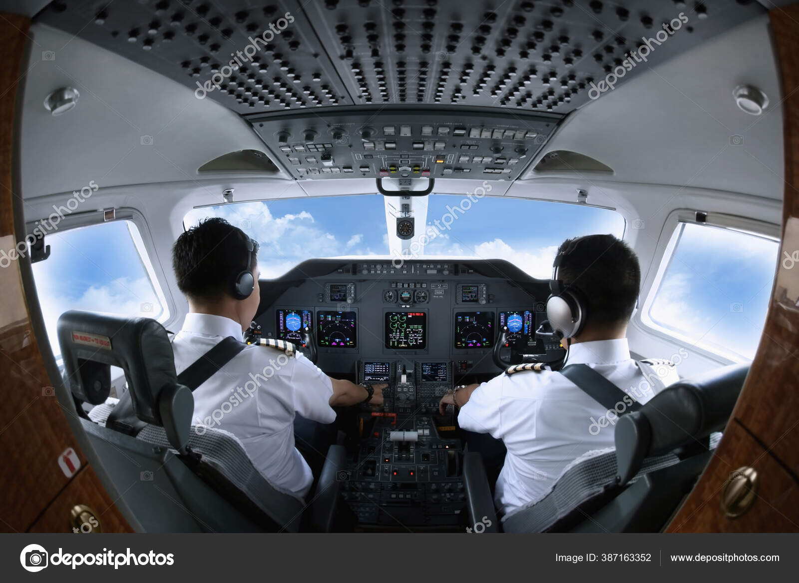 Pilot Pilot Private Jet Cockpit Stock Photo by ©image_hit 387163352