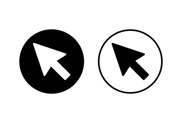 Click Icons Set White Background Cursor Icon Computer Mouse Click Stock Vector by ©oliviart ...