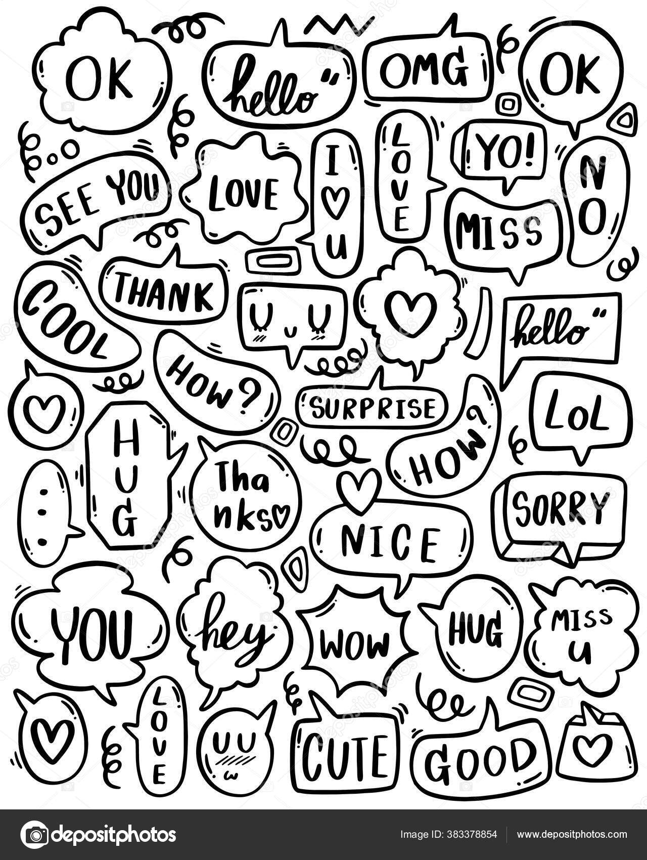 Süßer Doodle-Hintergrund