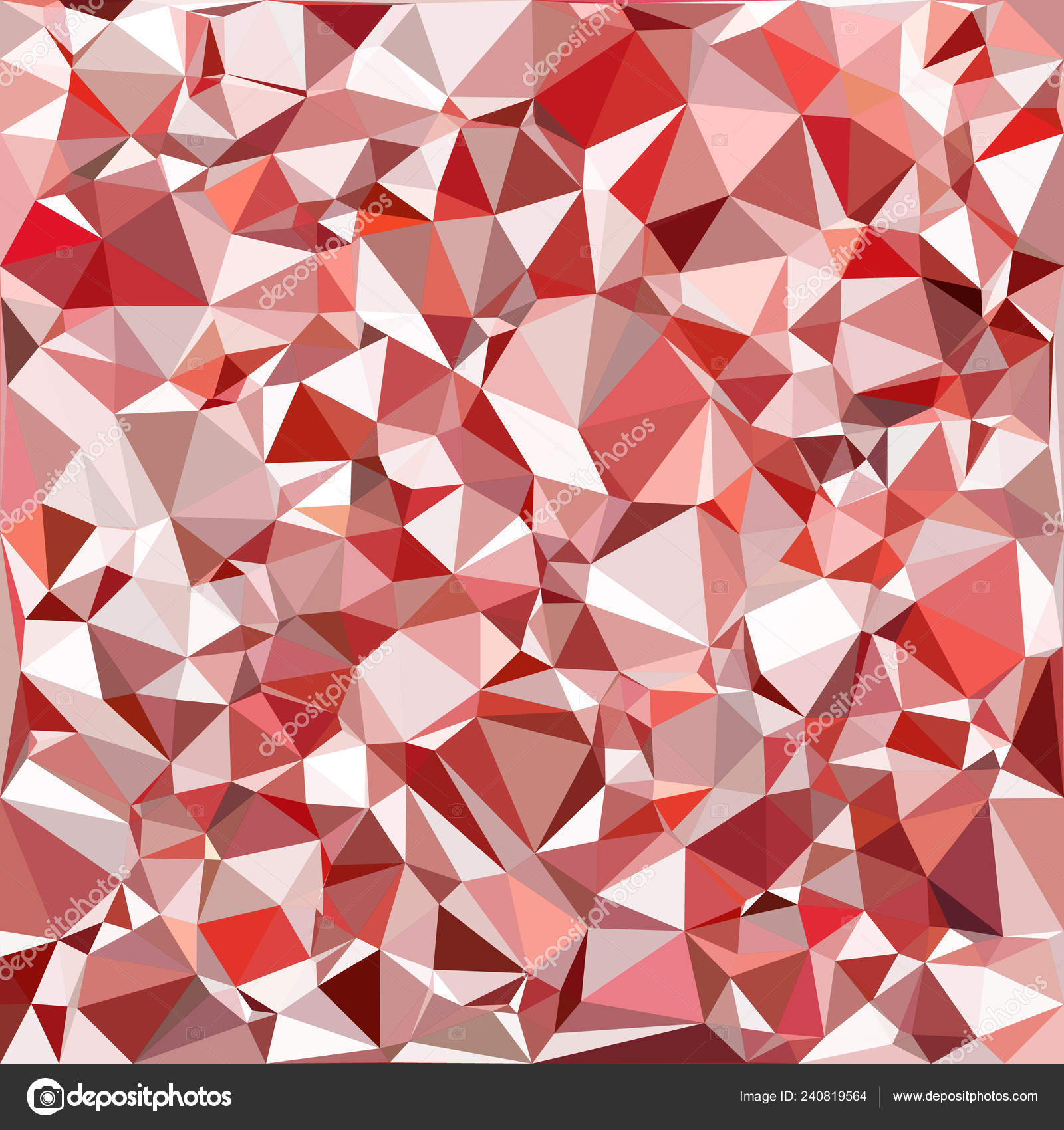 Red Polygonal Mosaic Background Creative Design Templates Stock Vector ...