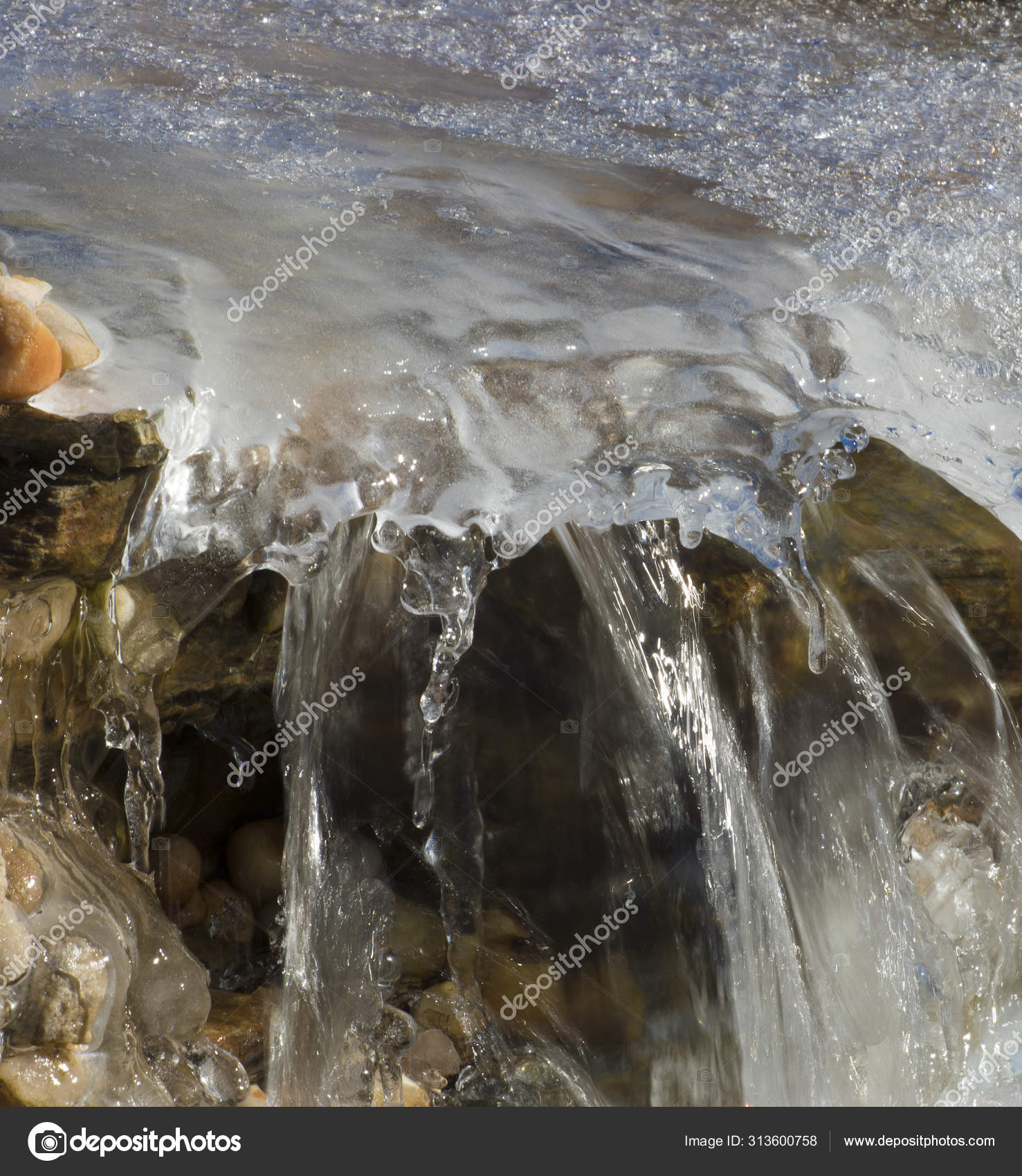 Underwater Ice Cyclone