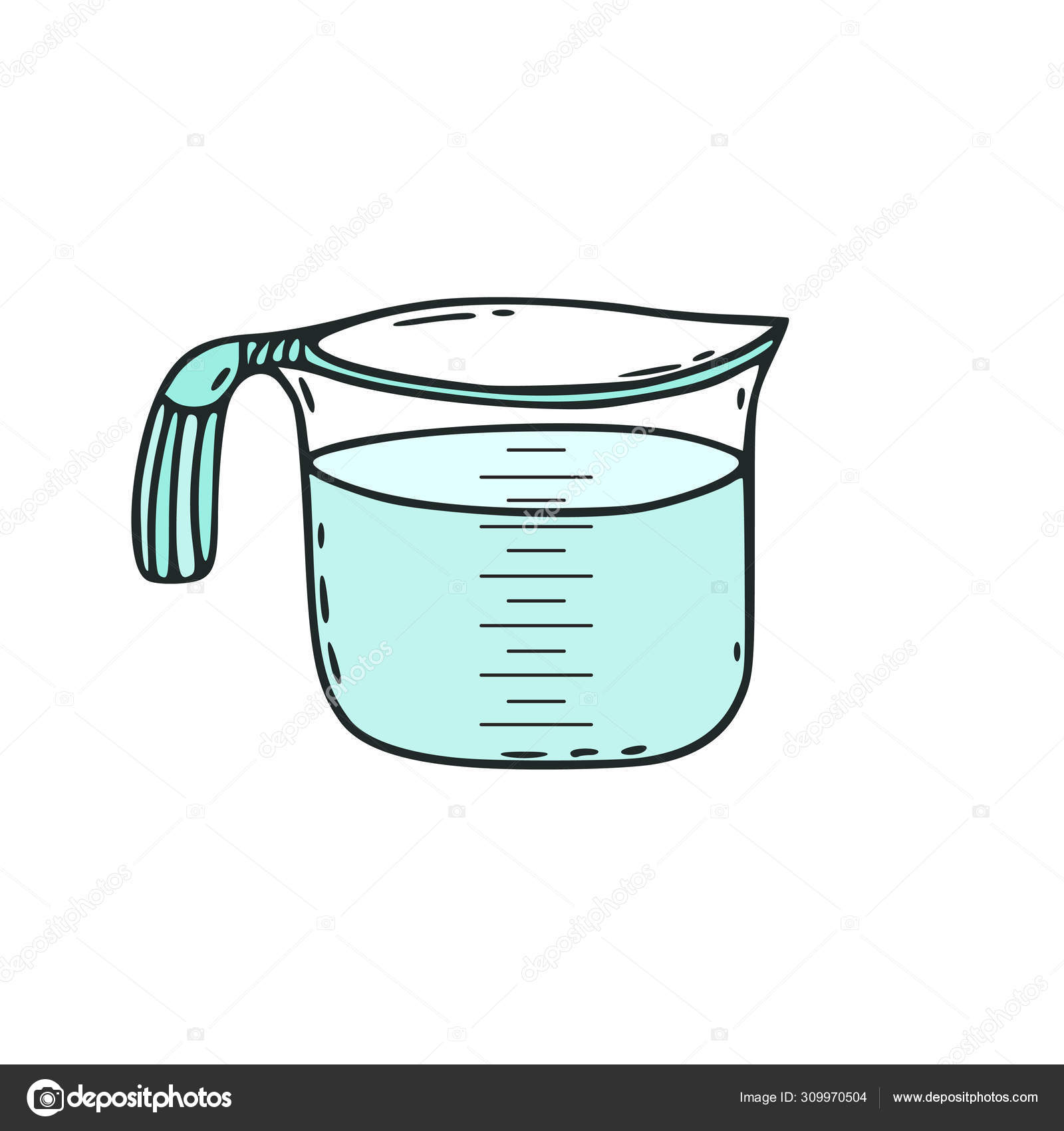 Cartoon Measuring Cup