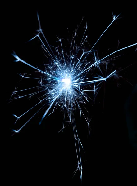 blue sparks of fire on a black background - Stock Image - Everypixel