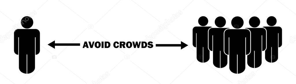 Avoid of crowd Vector Art Stock Images | Depositphotos