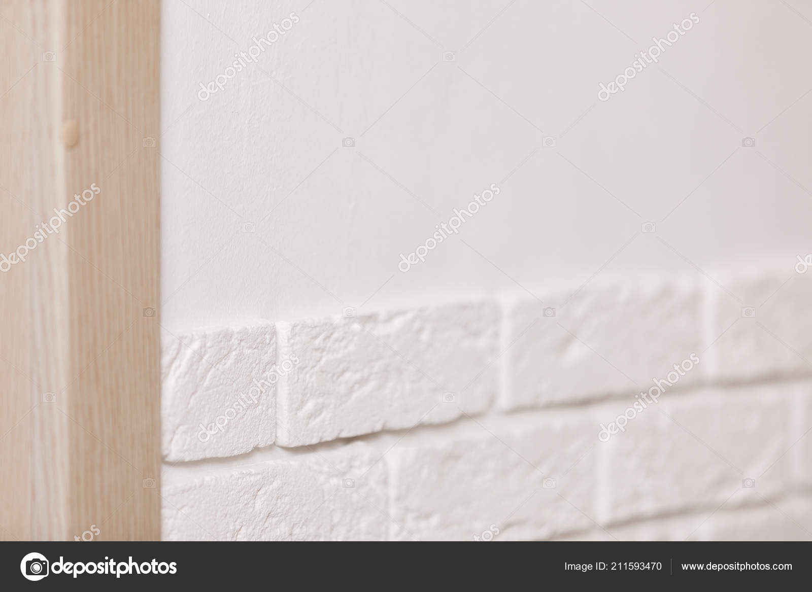 White decorative brick on the white wall. Stock Photo by ©erstudio ...