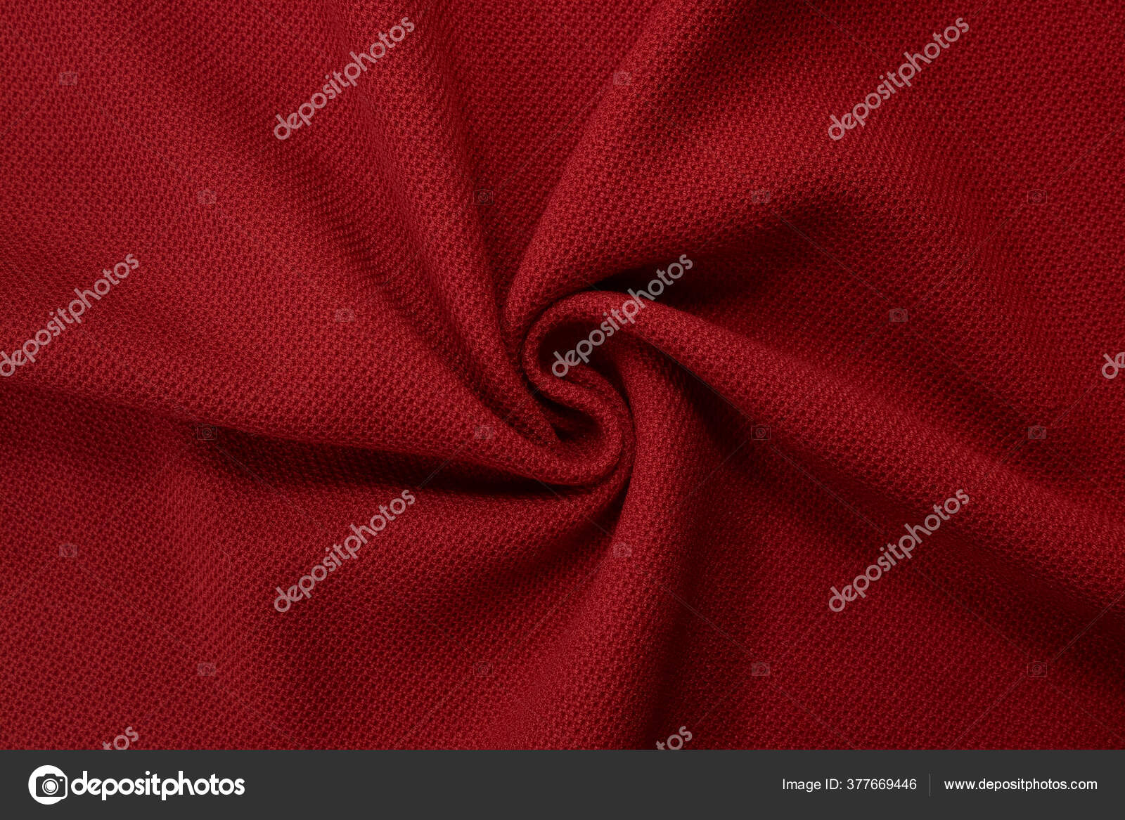 Red Cotton Fabric Texture