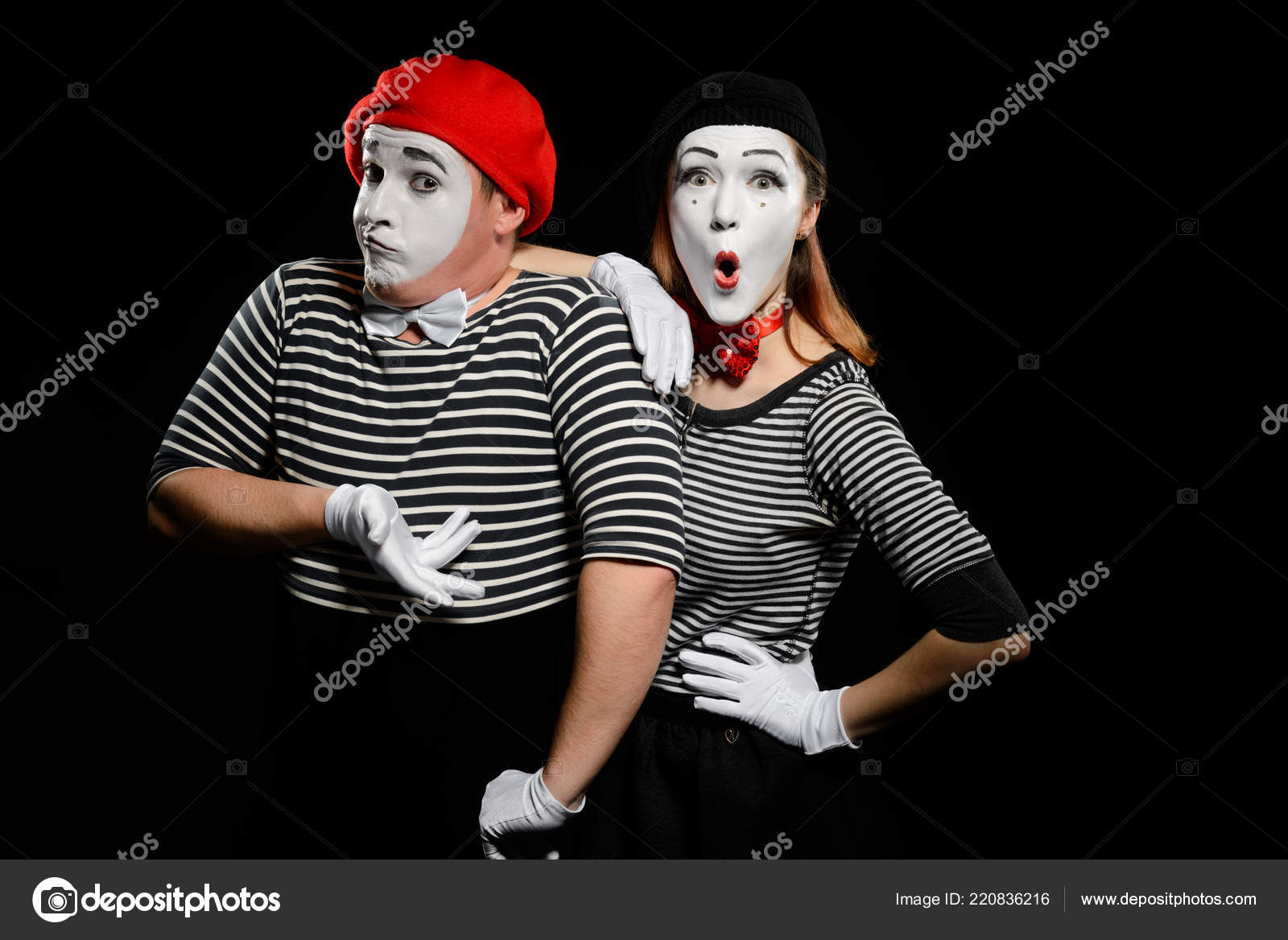 Comedy sketch of mimes Stock Photo by ©YGphoto 220836216