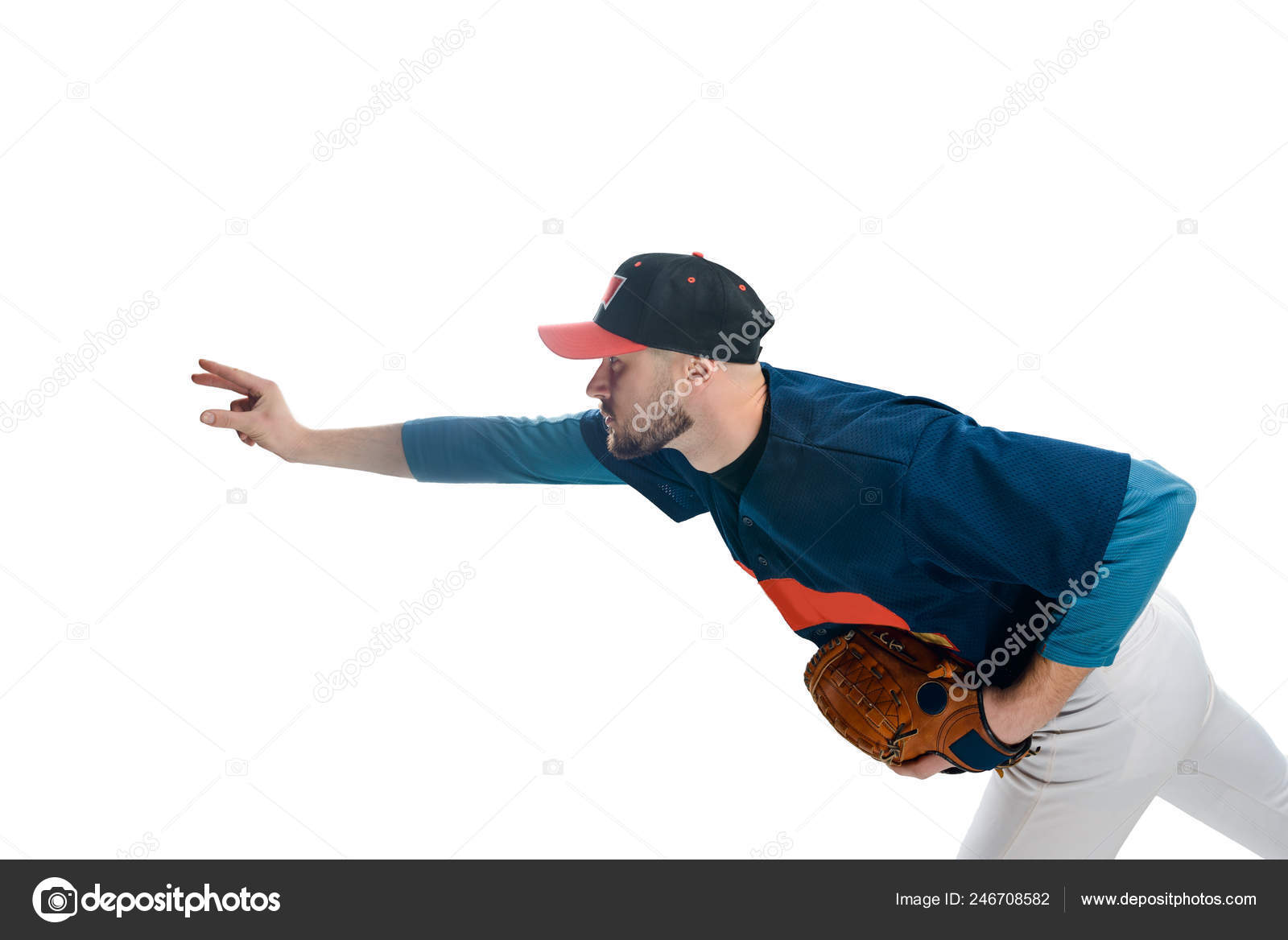 Side portrait of a pitcher — Stock Photo © YGphoto #246708582
