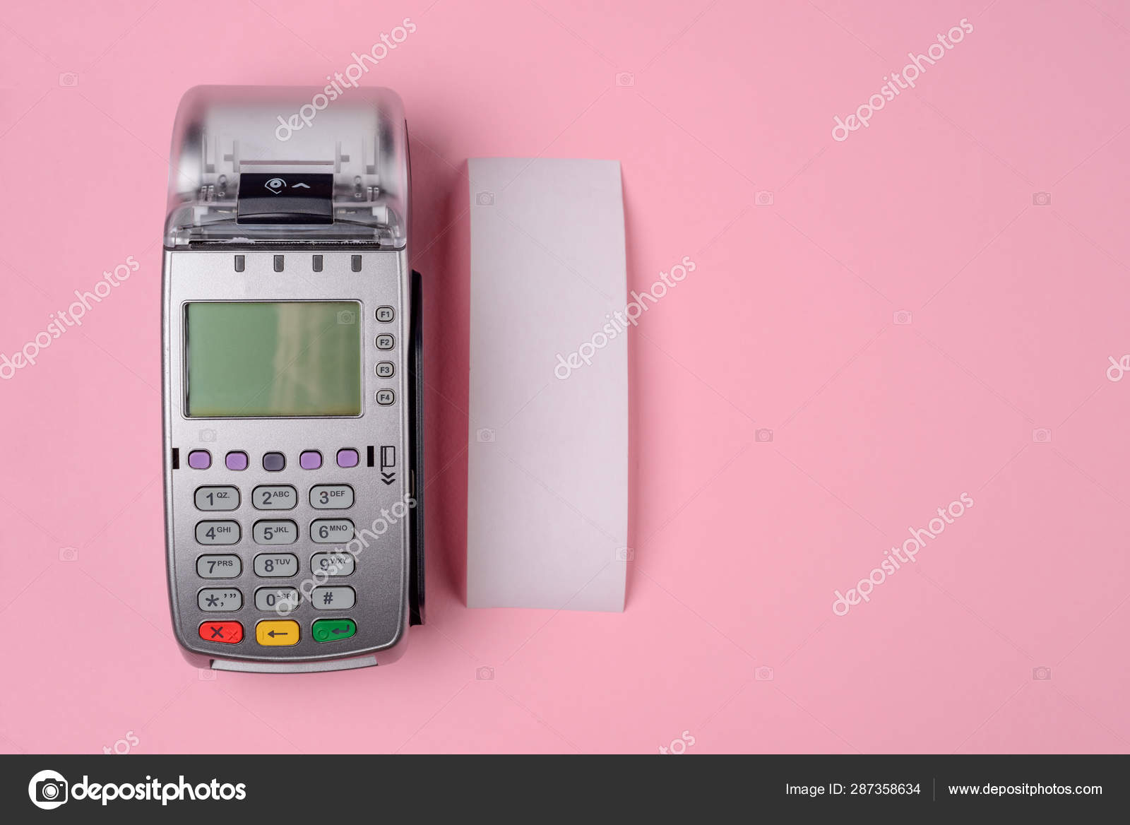 POS terminal and receipt Stock Photo by ©YGphoto 287358634