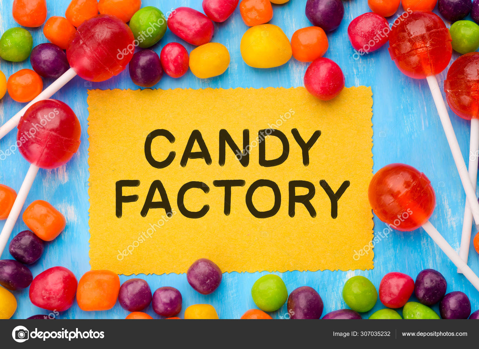 Bright candy card sample Stock Photo by ©YGphoto 307035232