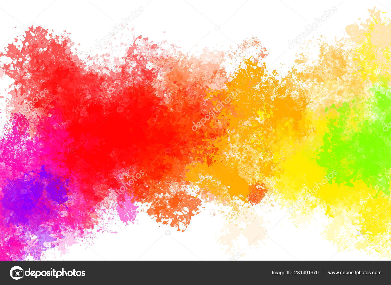 Artistic backdrop. Vector with brush splashes. Brush paint look ...