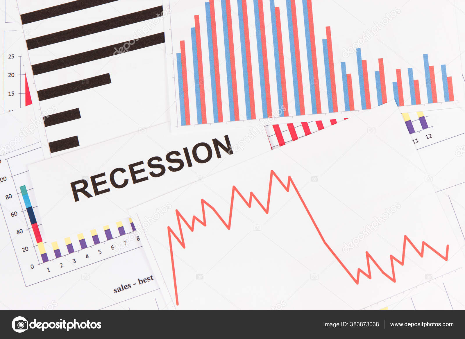 Inscription Recession Declining Chart Risk Global Financial Crisis ...