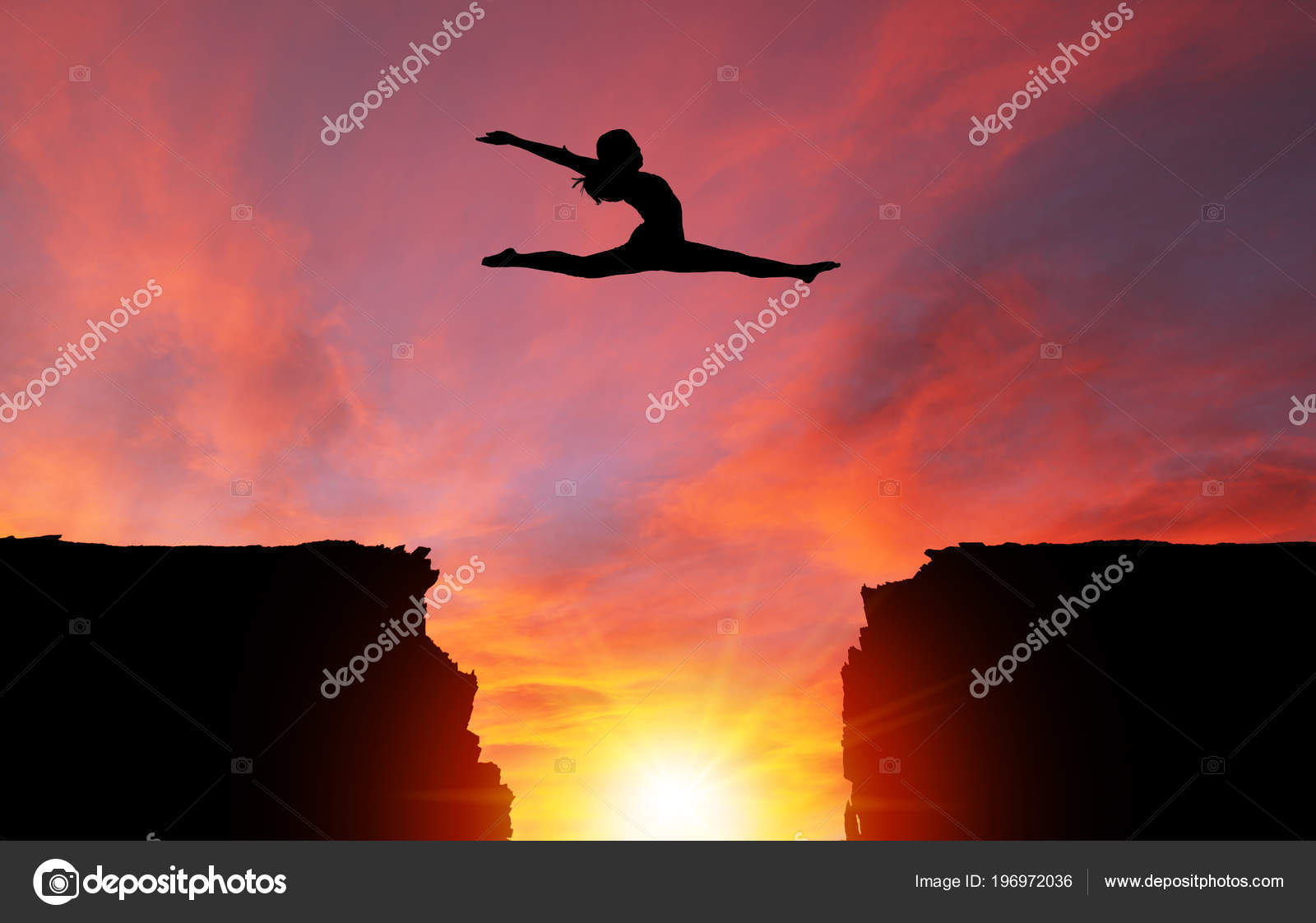 Dancer Silhouette Split