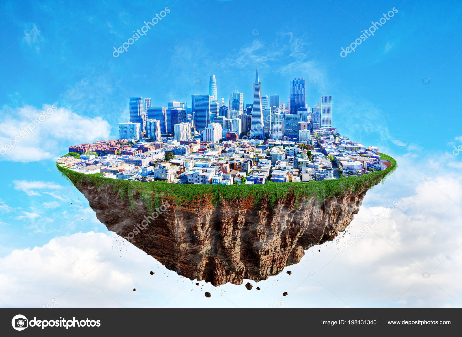 Fantasy Art Floating City