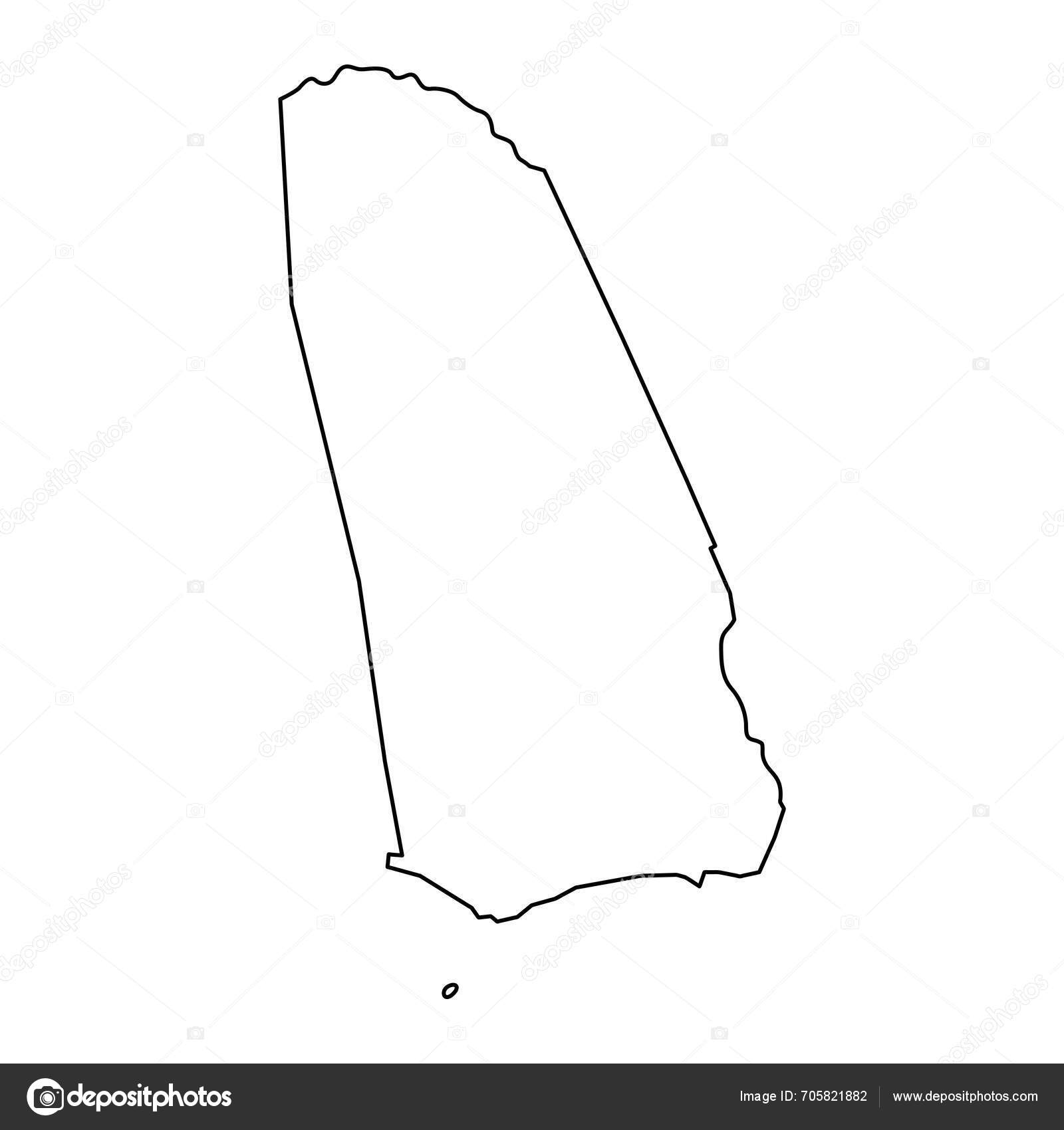 Manchester Parish Map Administrative Division Jamaica Vector ...