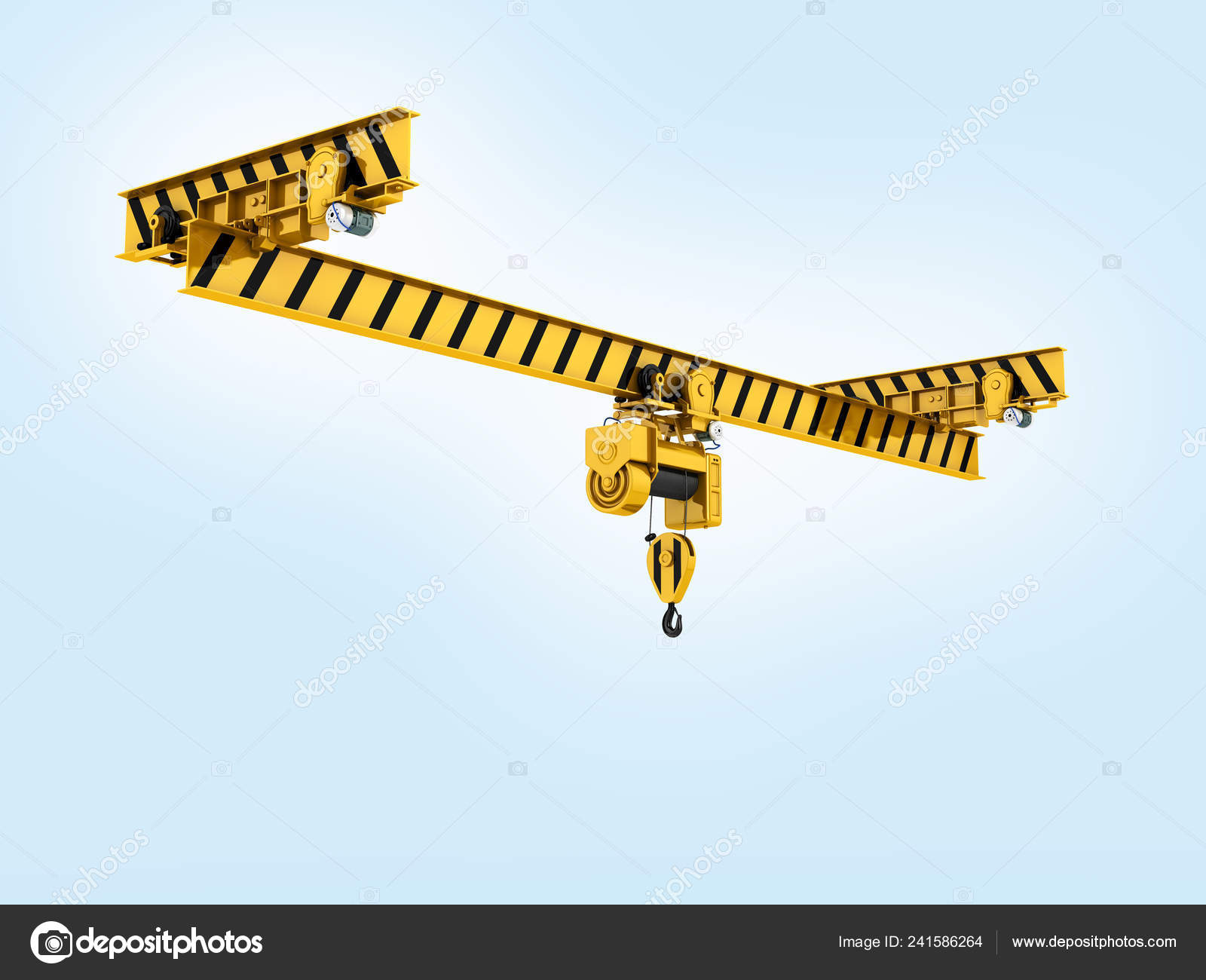 Overhead Crane Blue Gradient Background Stock Photo by ©kvsan 241586264