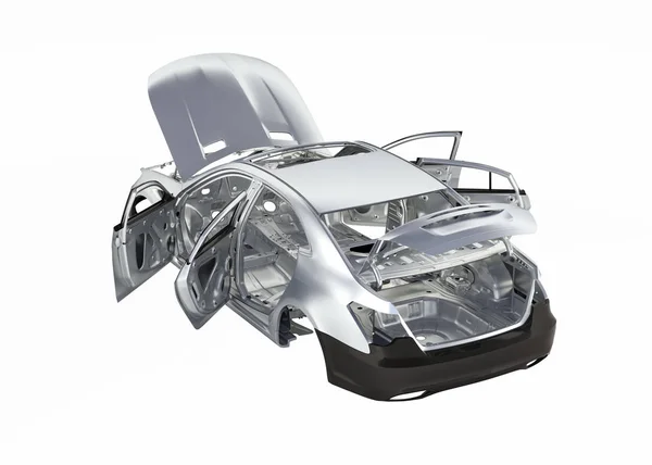 Body Car Wheel Side View White Background — Stock Photo © kvsan #246090400