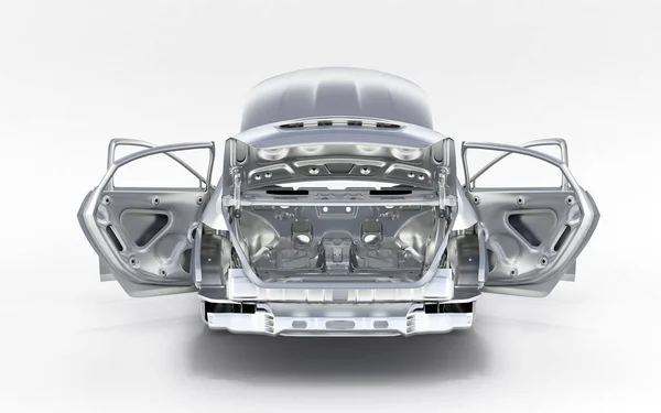 Body Car Wheel Side View White Background — Stock Photo © kvsan #246090400