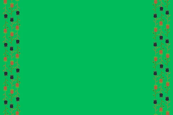 Vertical flower pattern of abstract tulip. Fabric texture pattern with ...