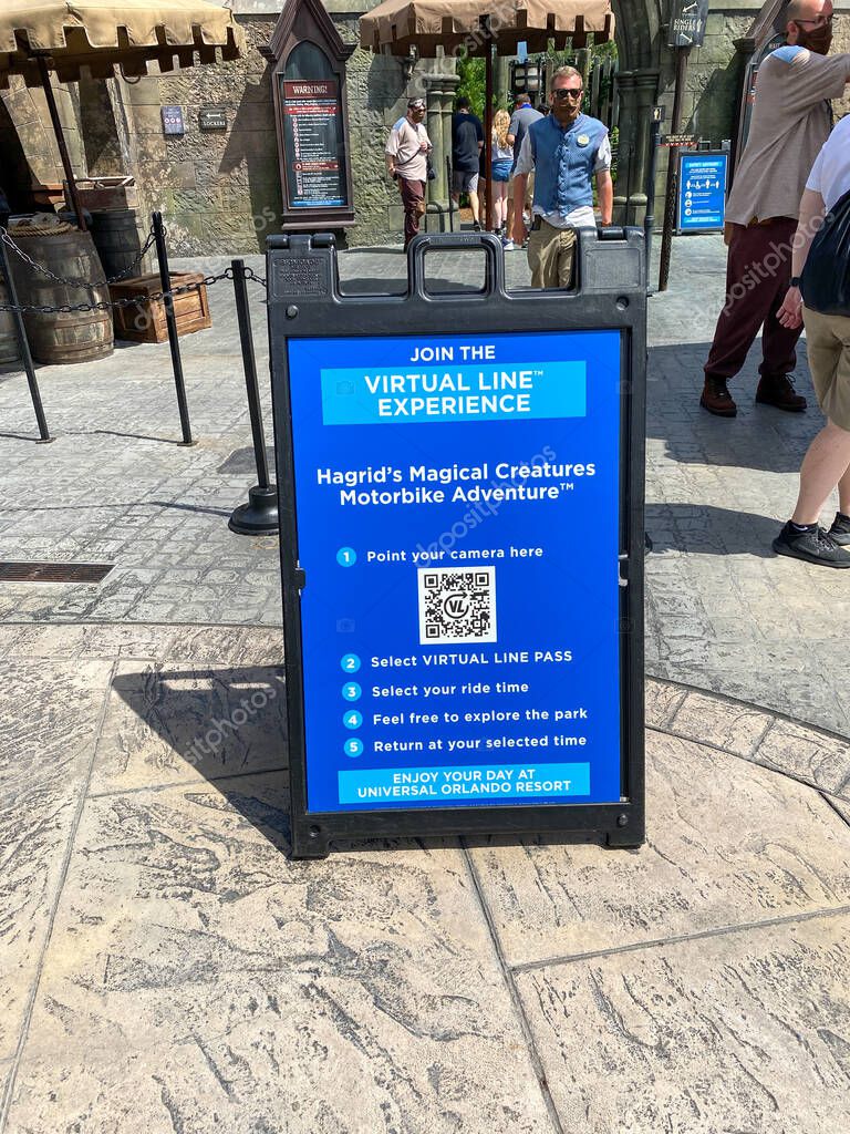 Orlando, FL / USA - 13 / 6 / 20: Un letrero explicando el sistema de ...