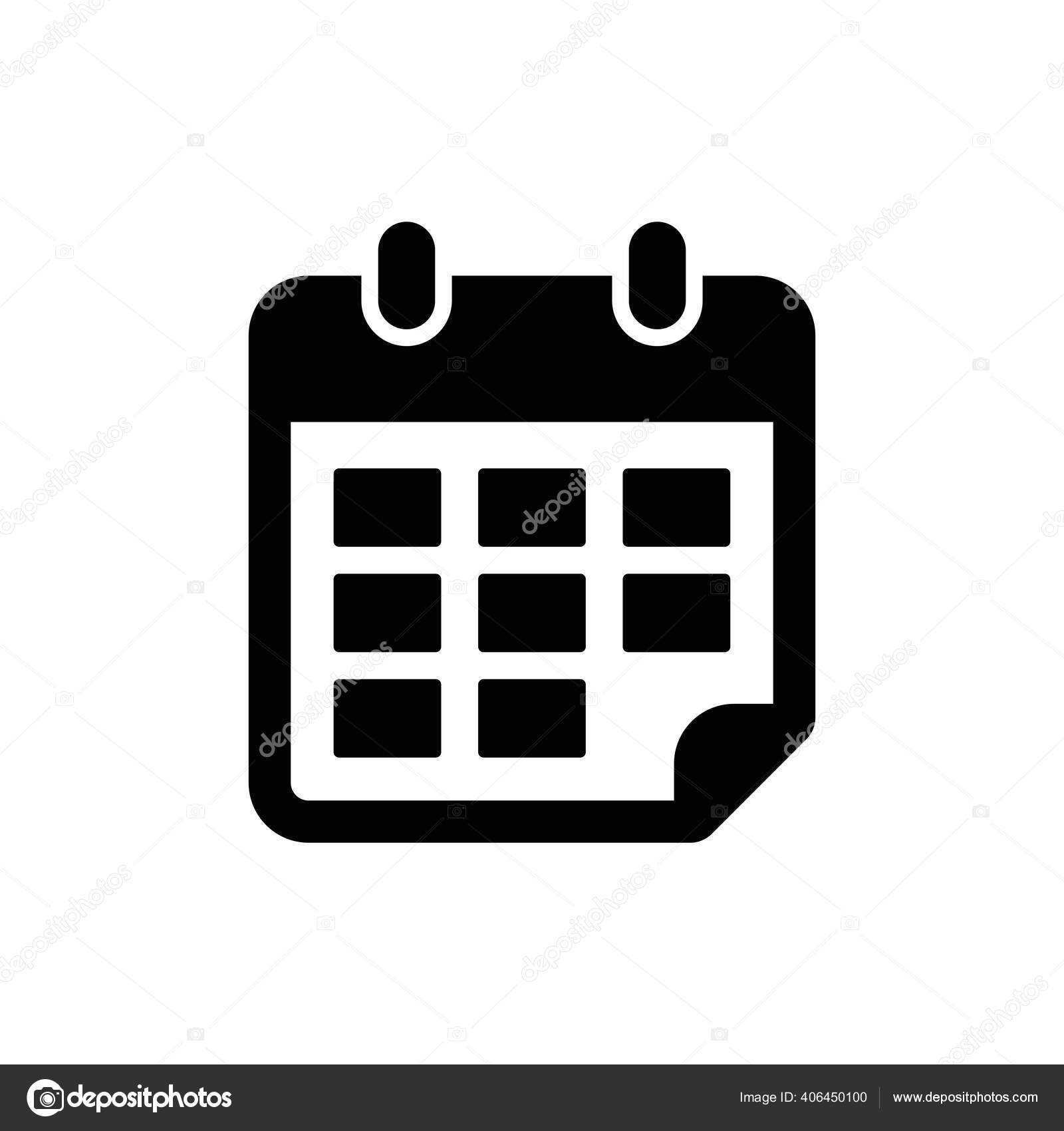 Icono de vector de calendario. Icono de diseño web. Calendario en la ...