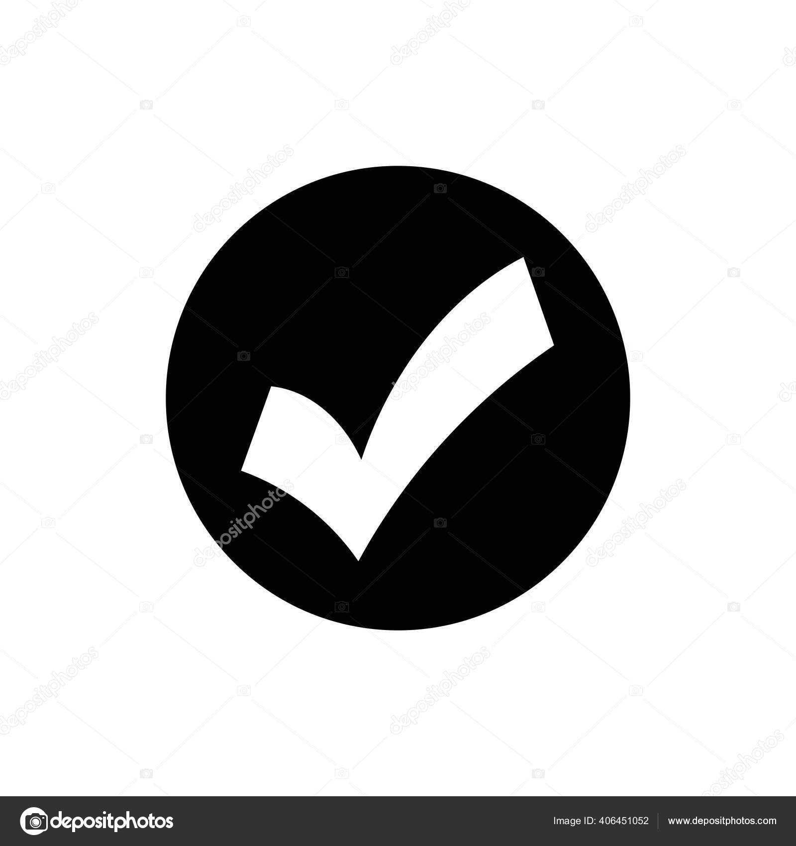 Check Mark Isolated Icon. Checklist button icon. Check mark, tick ...