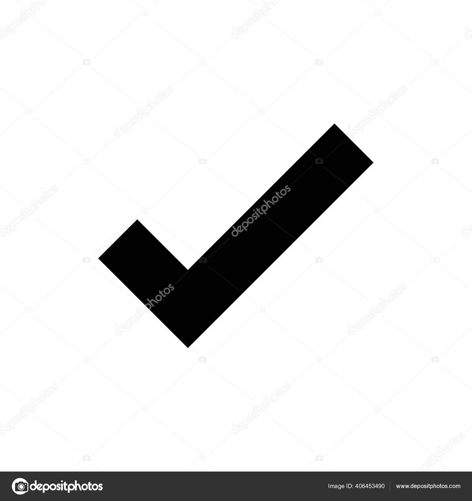 Revisa Mark Icono aislado. Lista de verificación icono de botón. Marca ...