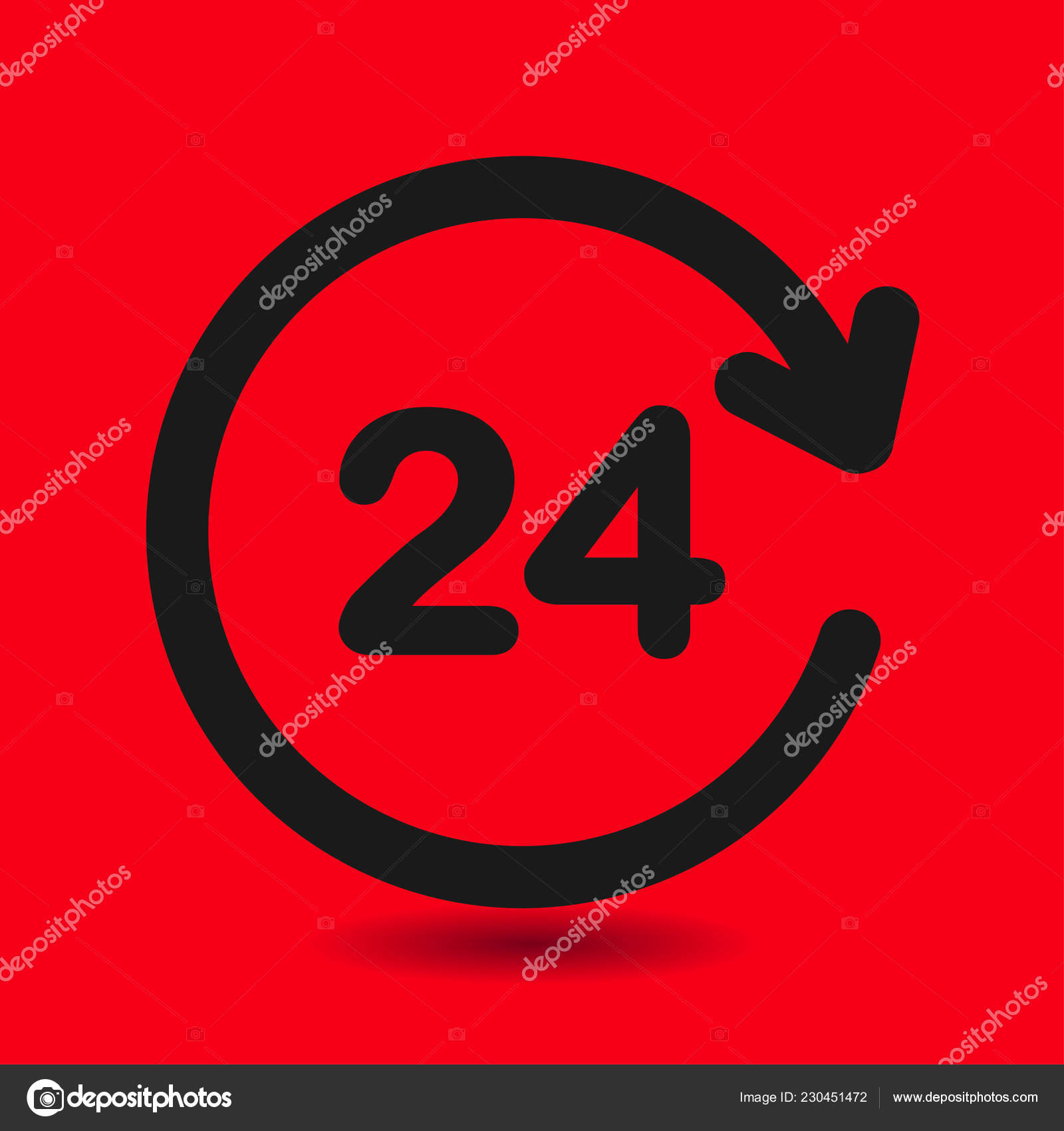 Open Clock Hours Day Icon ⬇ Vector Image by © arhimicrostok | Vector ...