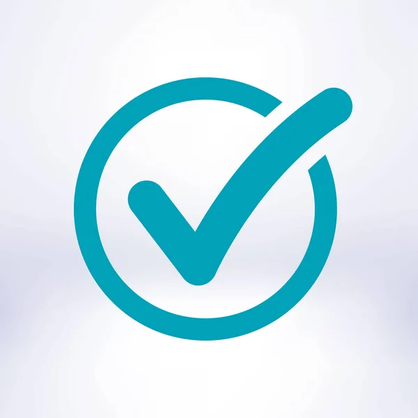 Tjek Listen Knap Ikon Afkryds Markering Feltet Tegn Stockvektor af ...