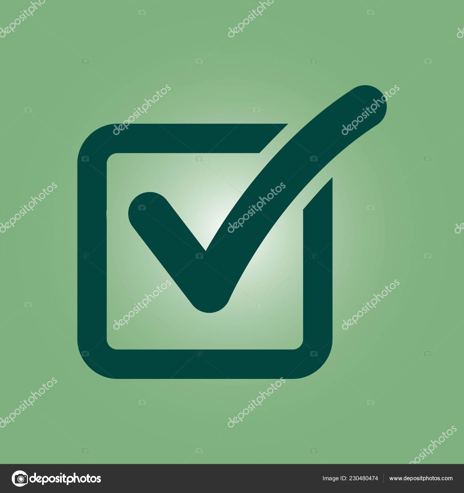 Check List Button Icon Check Mark Box Sign Stock Vector by ...