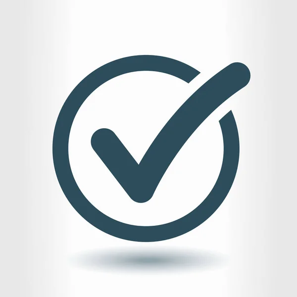 Marque Ícone Botão Lista Marque Marca Sinal Redondo vetor(es) de stock ...