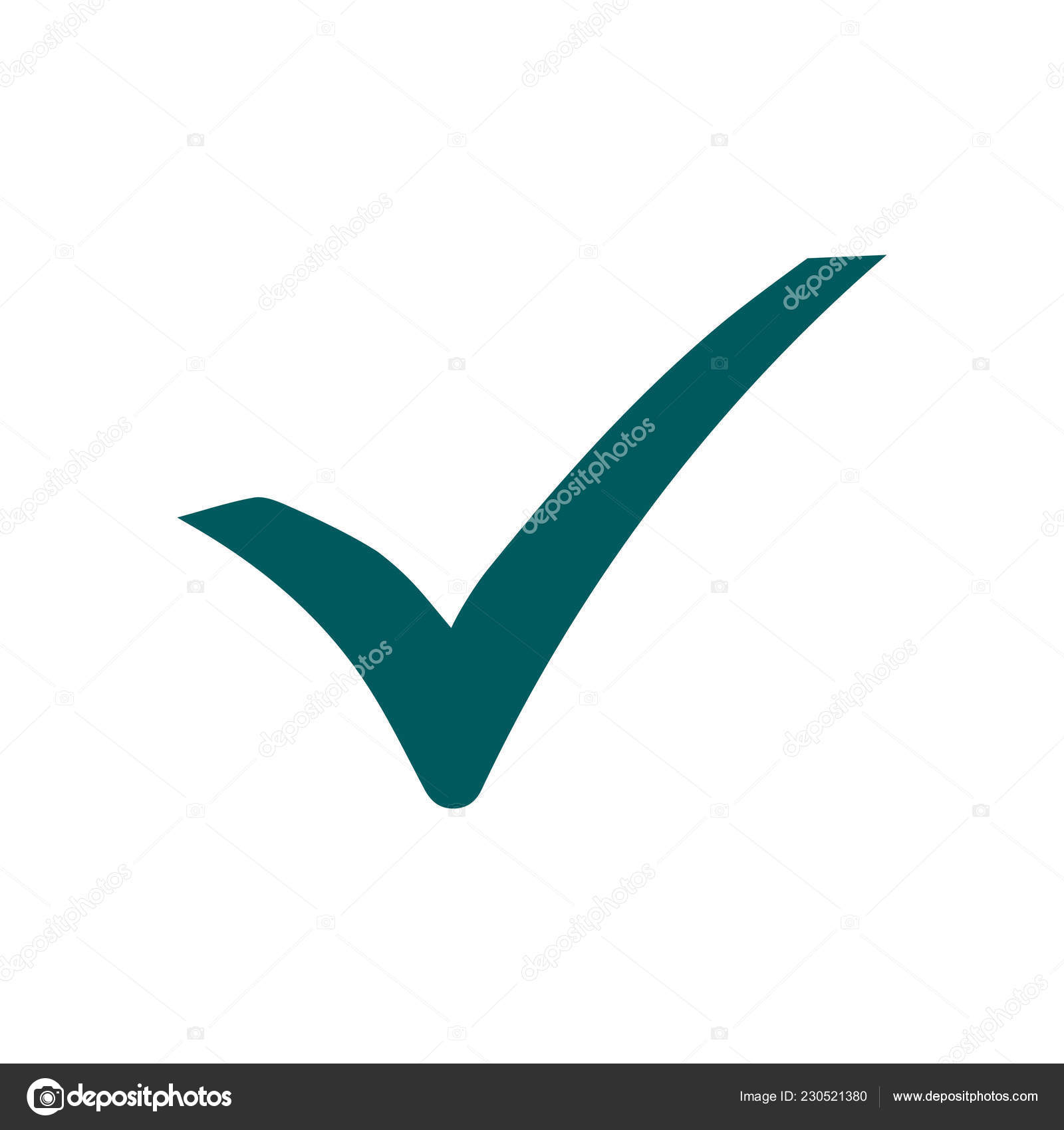 Simple Check Mark Icon Vector Illustration — Stock Vector ...