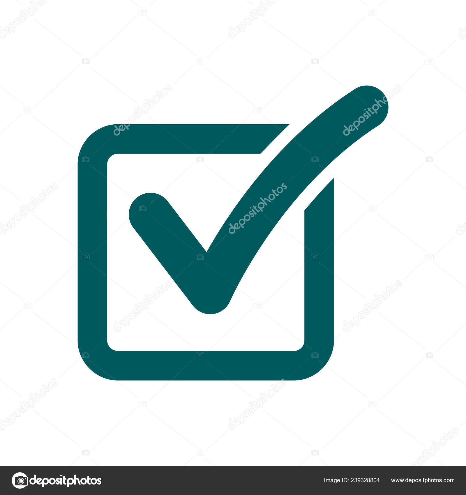 Check List Button Icon Check Mark Box Sign Stock Vector by ...