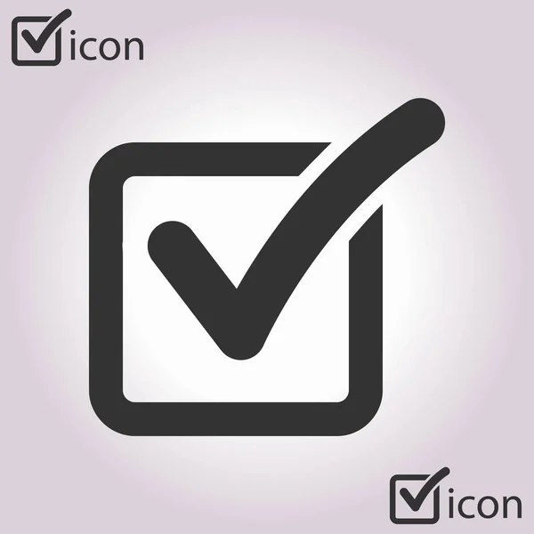 Tjek Listen Knap Ikon Afkryds Mærke Runde Tegn Stock-vektor af ...