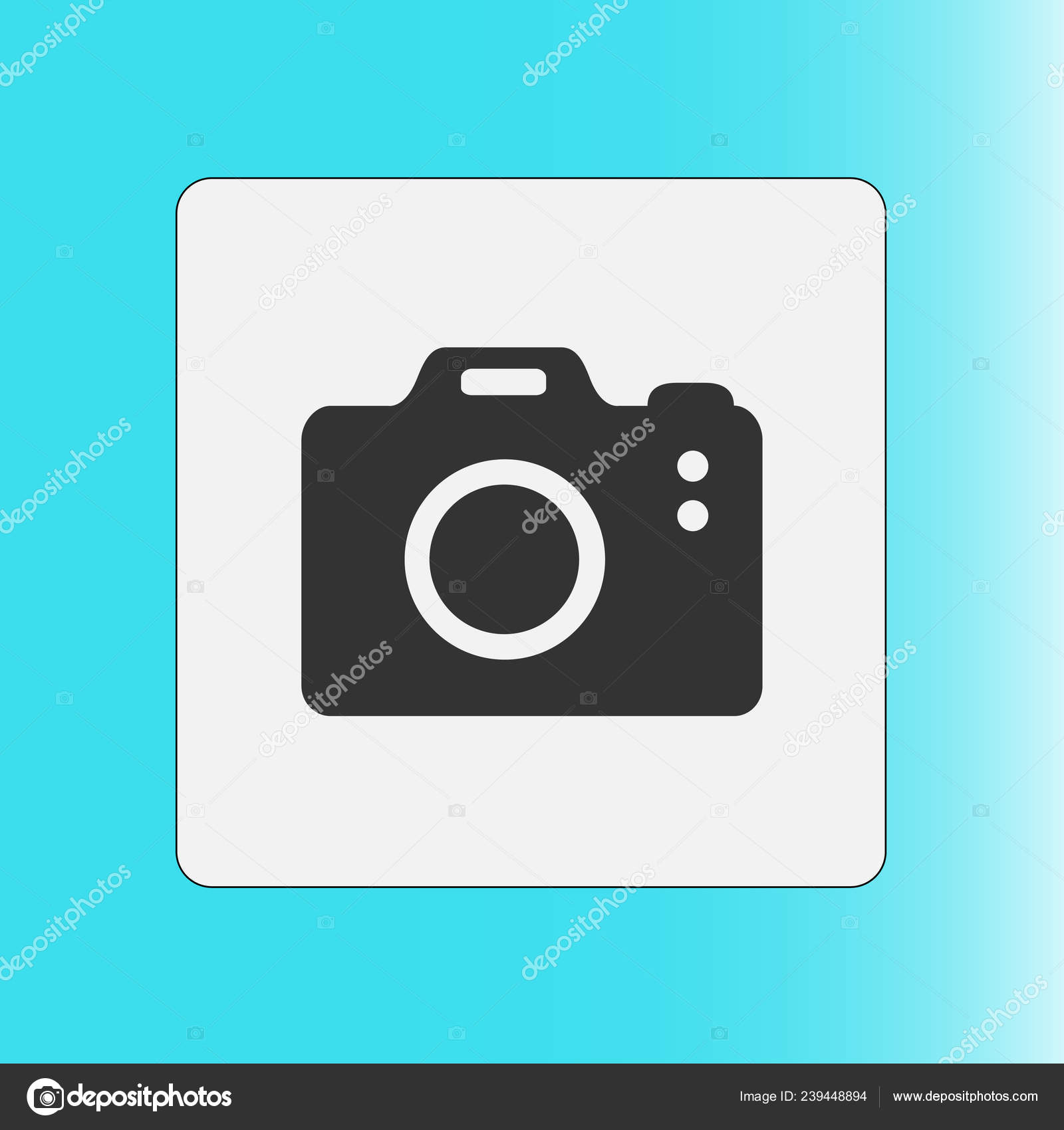 Photo Camera Simbol Dslr Camera Sign Icon Digital Camera Flat Stock ...
