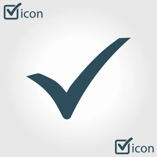 Tjek Listen Knap Ikon Afkryds Mærke Runde Tegn Stock-vektor af ...