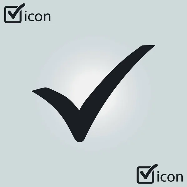 Tjek Listen Knap Ikon Afkryds Mærke Runde Tegn Stock-vektor af ...