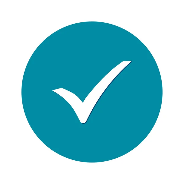 Tjek Listen Knap Ikon Afkryds Markering Feltet Tegn Stockvektor af ...